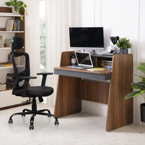 Furlenco | Moreno Study Table with Premium Office Chair - Hardware Hive